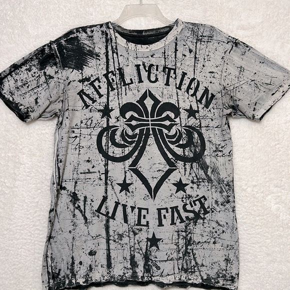 Affliction | Shirts | Afflictions Vintage Reversible Distressed Graphic ...
